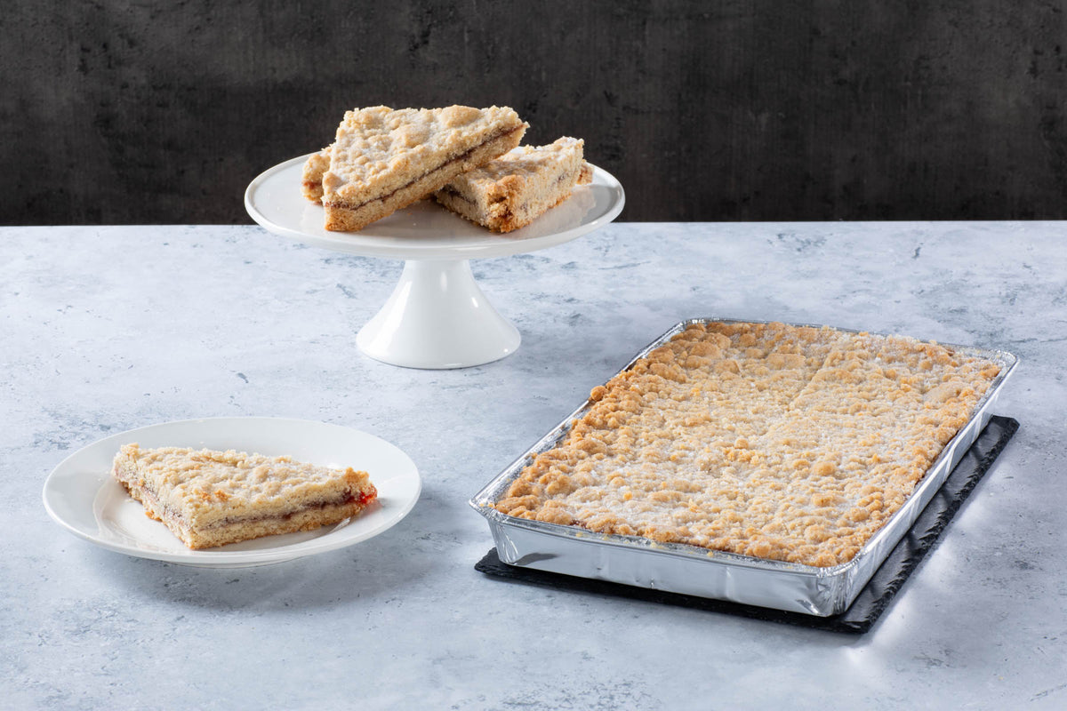 Strawberry Shortbread Traybake - single tray – Love Handmade Cakes